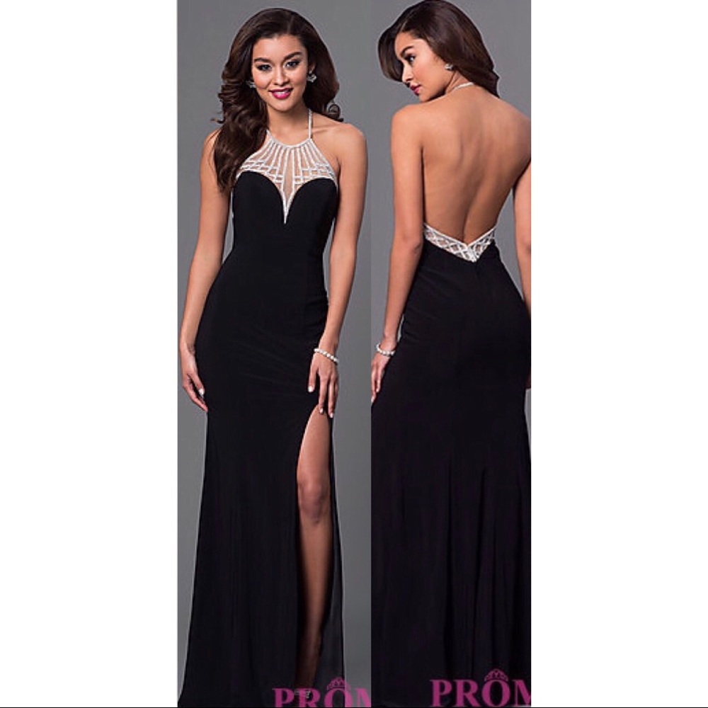 Side Slit Prom Dress - Gem
